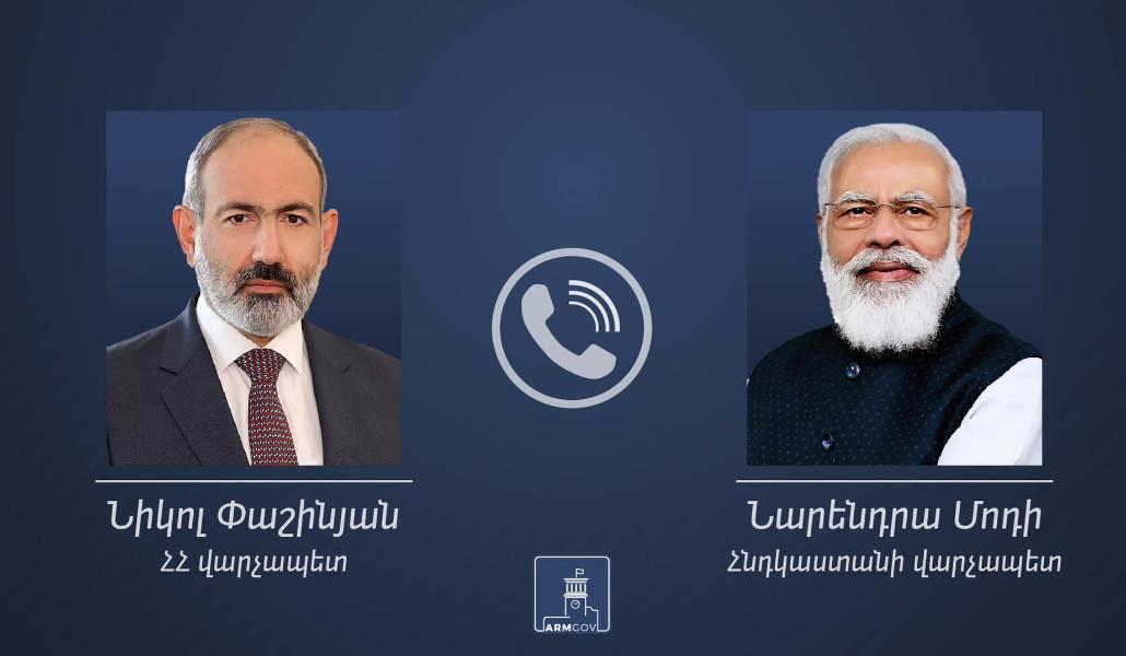 Nikol Pashinyan and Narendra Modi emphasized the importance of further ...